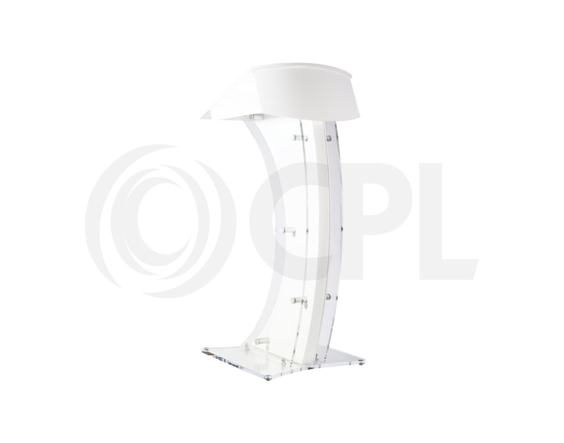 Acrylic Lectern (White) | Lecterns, Set & Stage | CPL